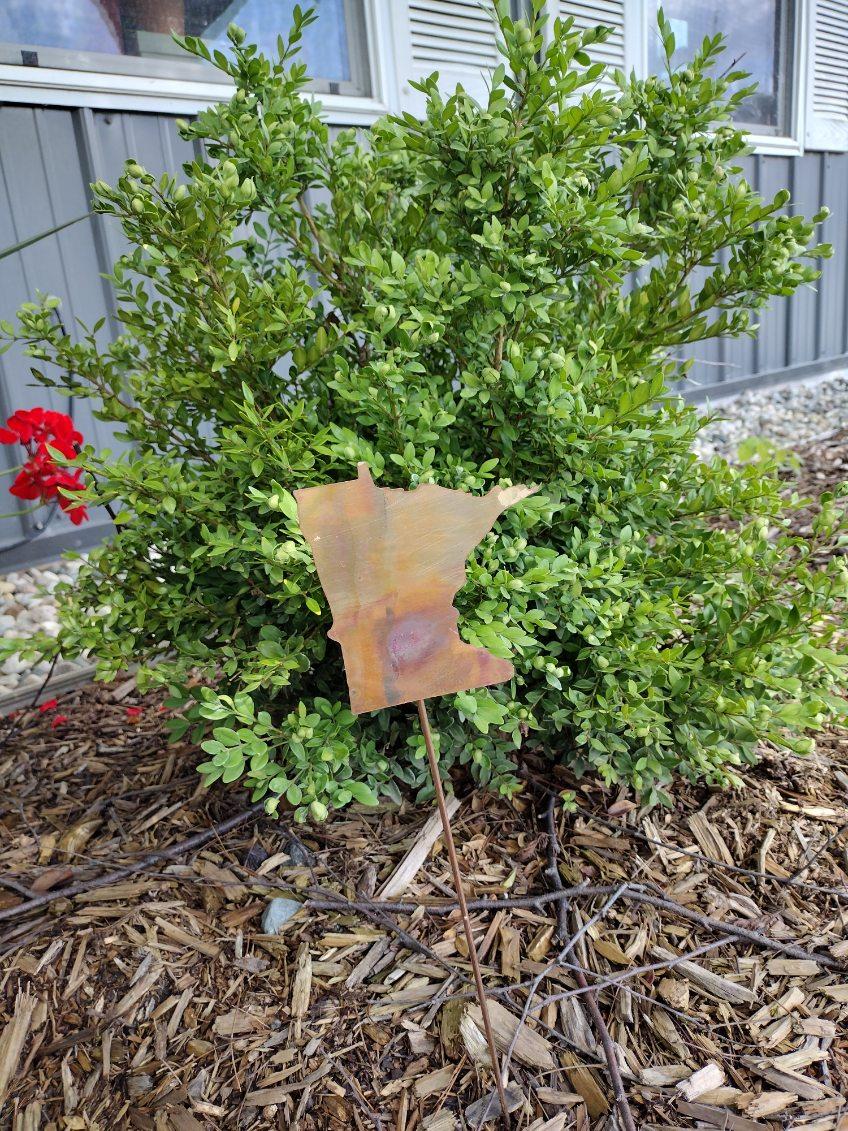 Minnesota Garden Stake - Natural Copper
